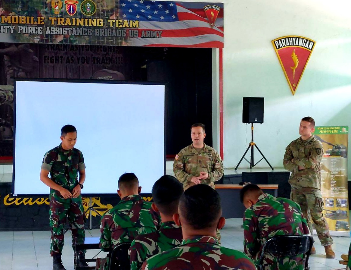 Yonarmed 4/105 GS, Gelar Latihan Bersama MTT SFAB US Army