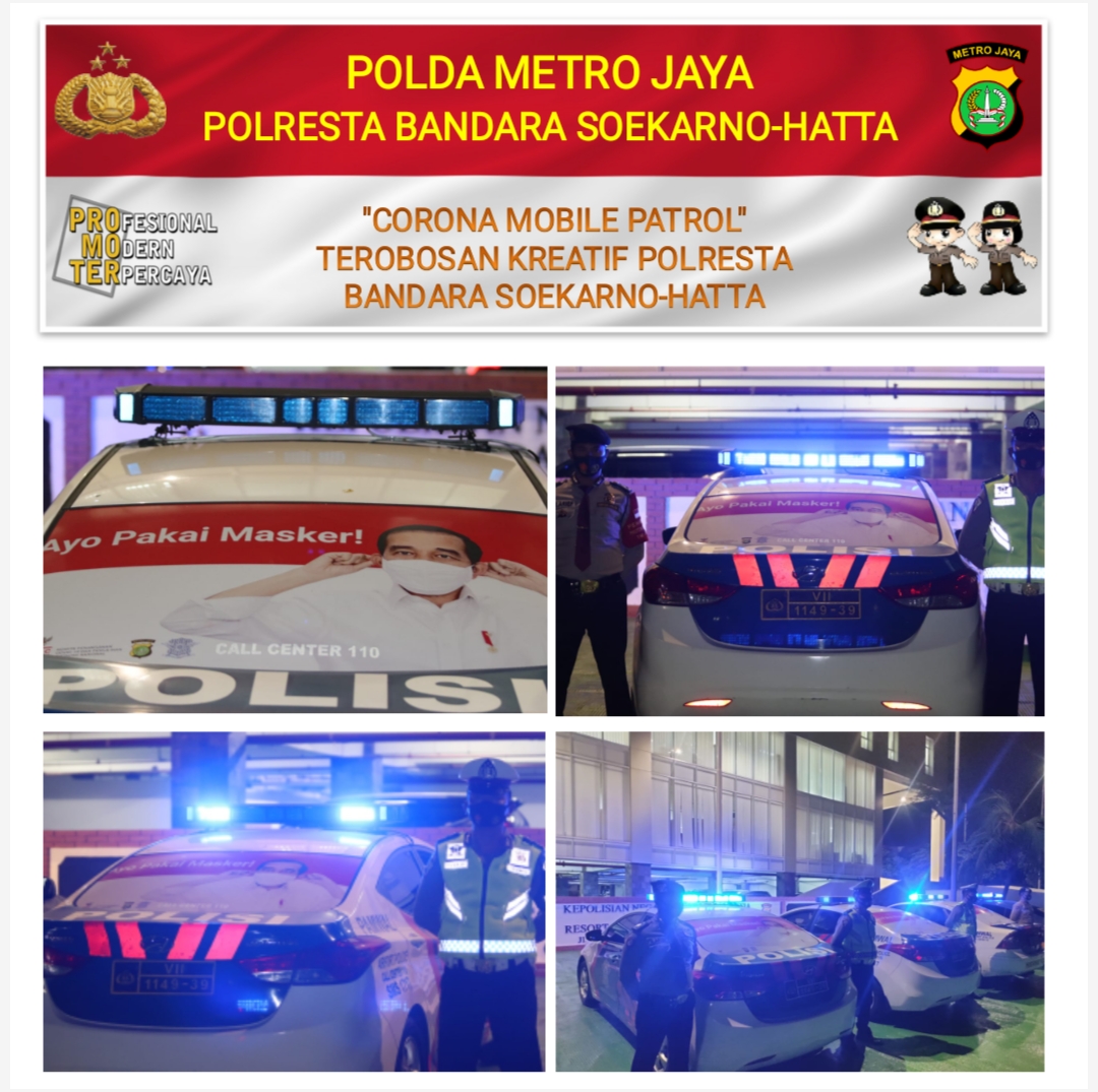 Tegakkan Disiplin Protokol Kesehatan, Polresta Bandara Soekarno-Hatta ...